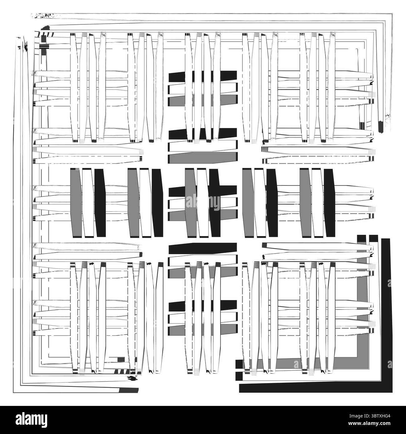 Building blueprint scheme. Architecture plan layout. Construction ...