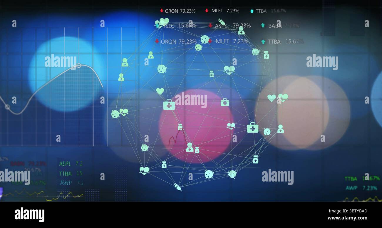 Displaying abstract network on hi-res stock photography and images - Alamy