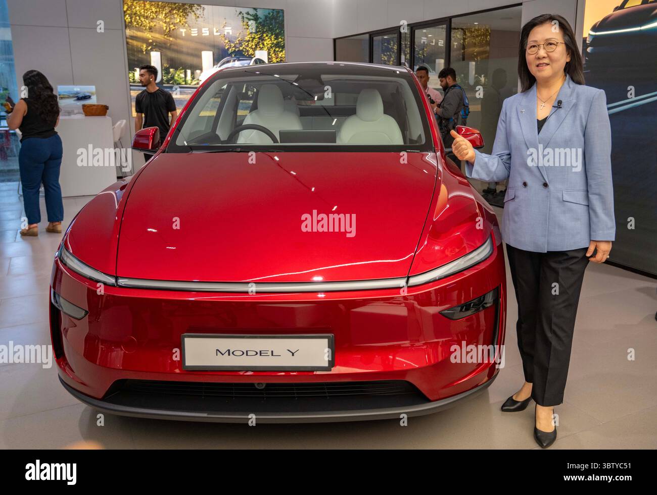 Mumbai, India. 15th July, 2025. MUMBAI, INDIA - JULY 15: Tesla has ...