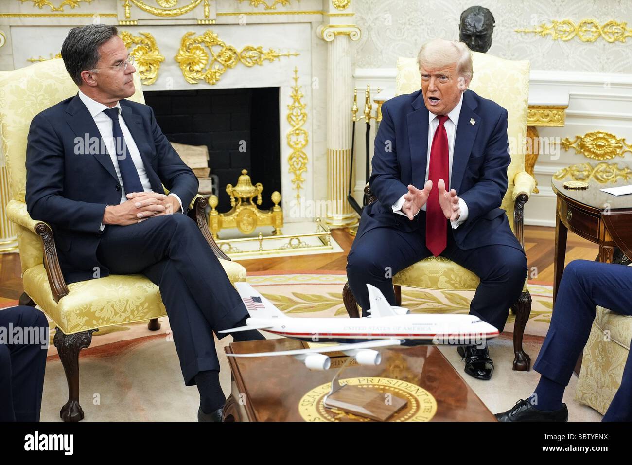 NATO Secretary General Mark Rutte and United States President Donald ...