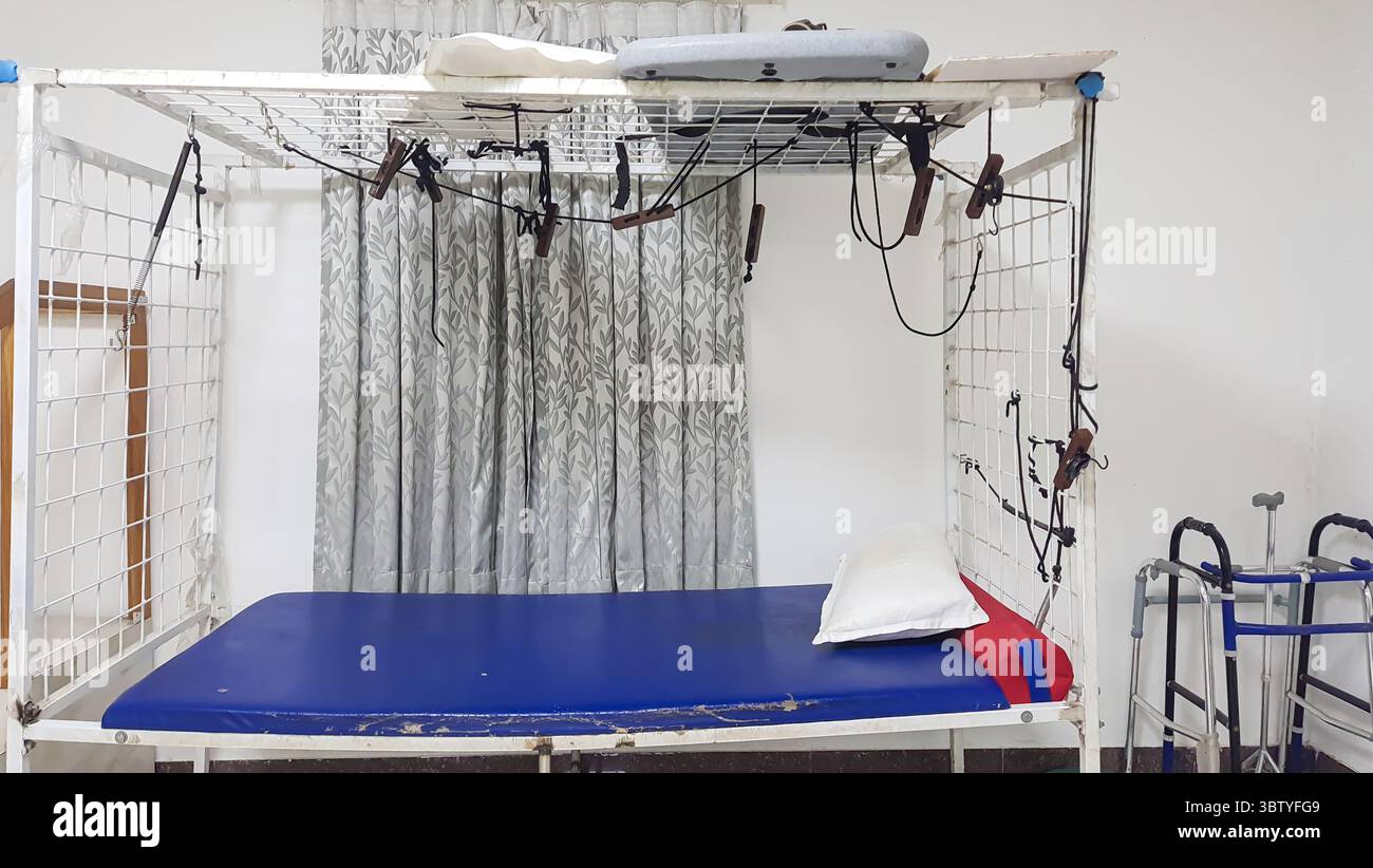 medical rehab equipment kept in clinical physiotherapy rehabilitation ...