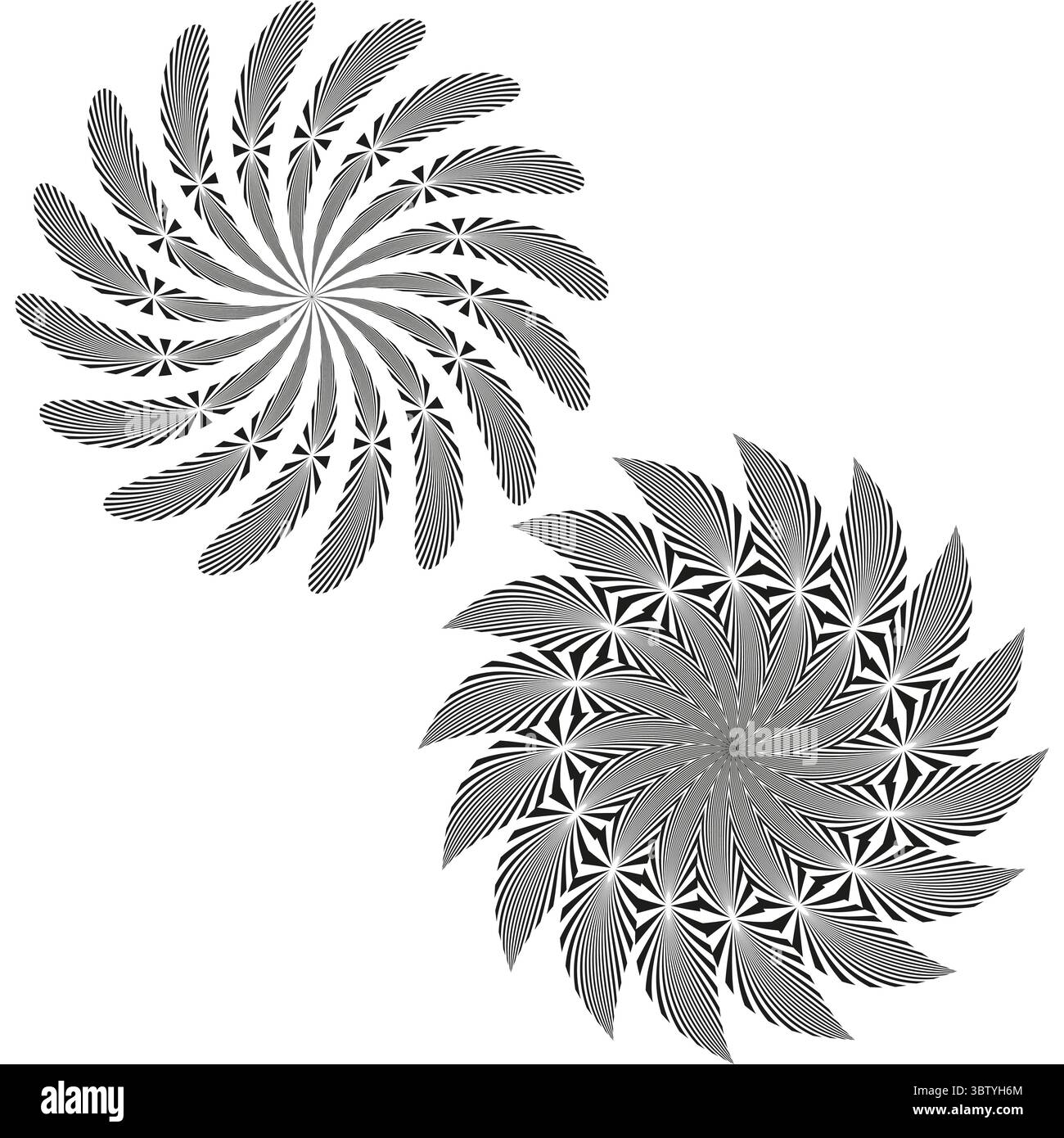 Spiral radial pattern. Swirl line Vector. Hypnotic abstract ...