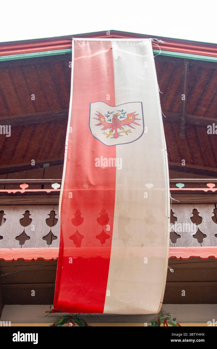Austrian National Flag and Emblem Stock Photo - Alamy
