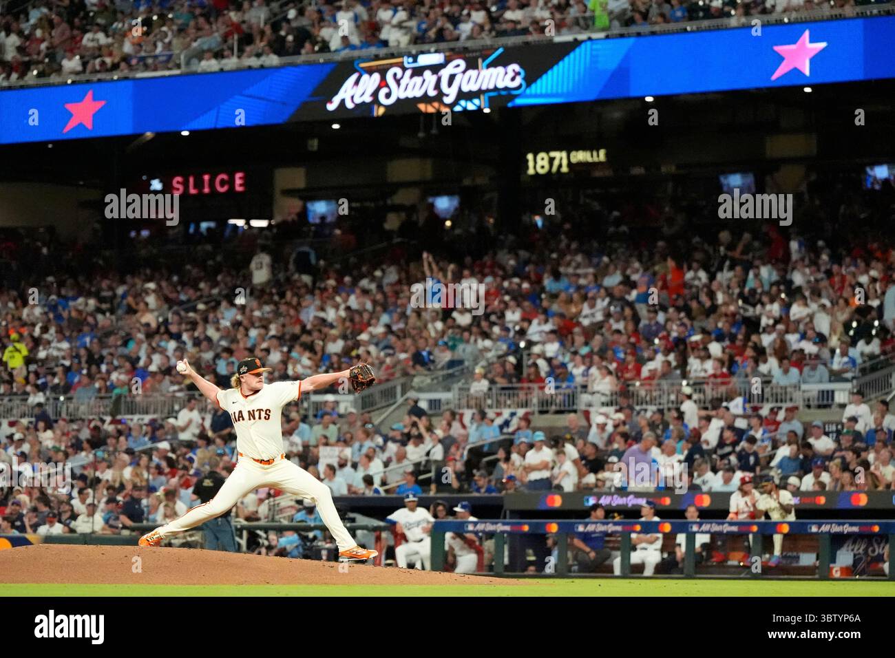 San Francisco Giants, pitcher Logan Webb throw during third inning at ...