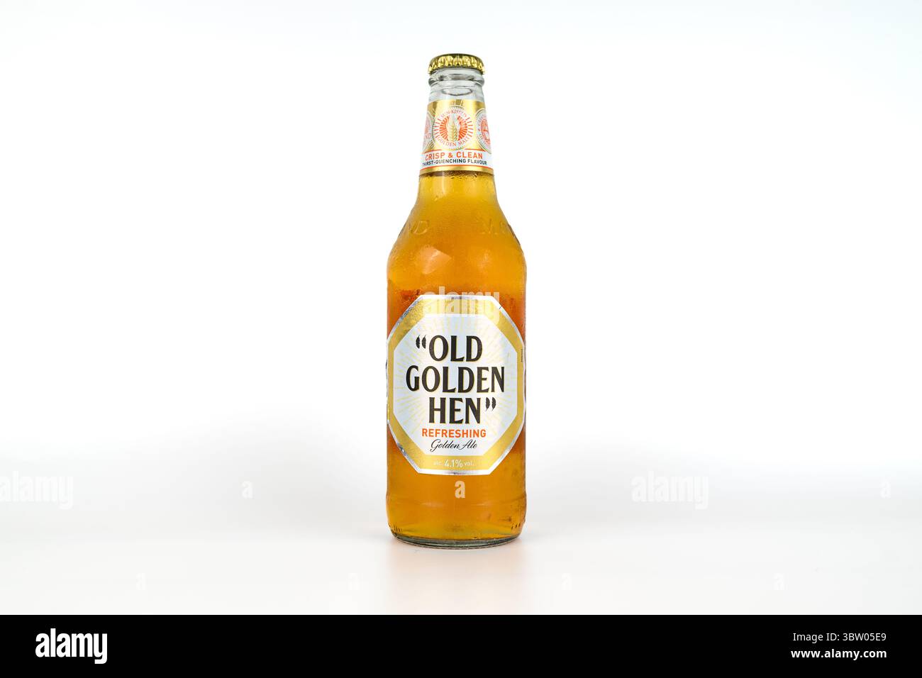 Old Golden Hen beer bottle – Wales, UK – 22 June 2025 Stock Photo - Alamy