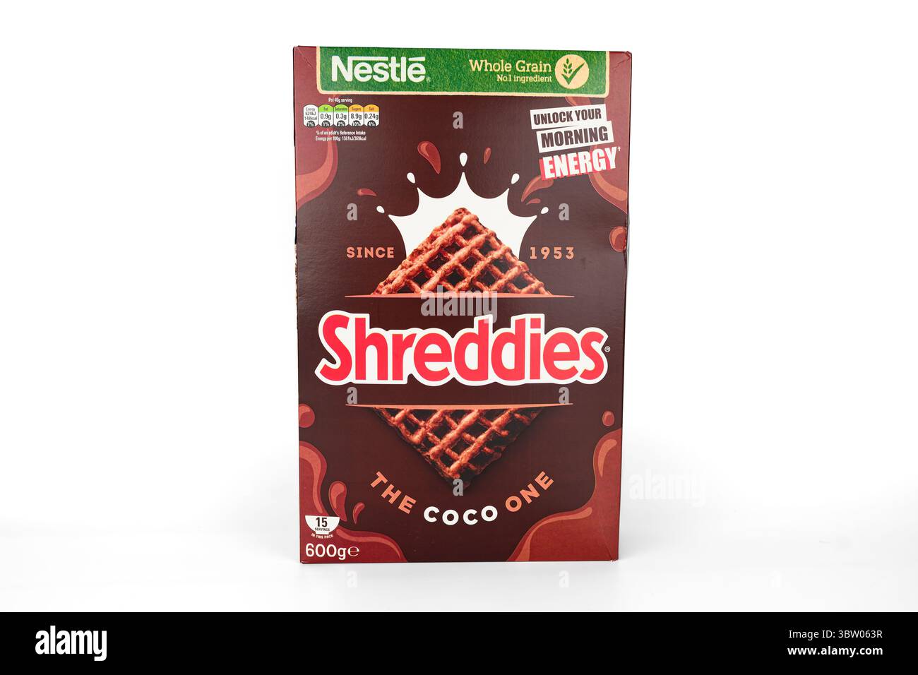 Shreddies The Coco One breakfast cereal box – Wales, UK – 05 July 2025 ...