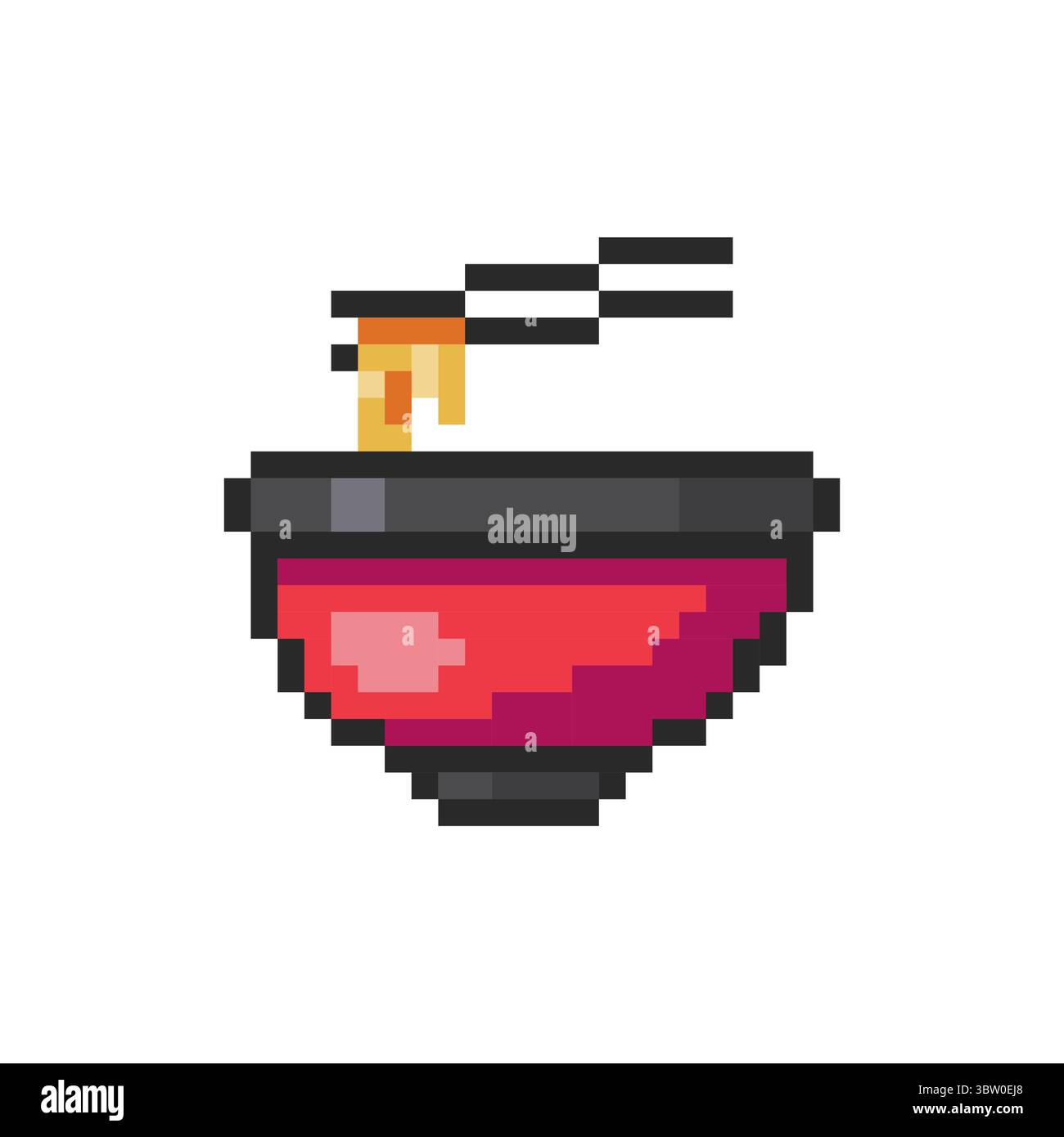 Bowl tasty oriental noodle Stock Vector Images - Alamy