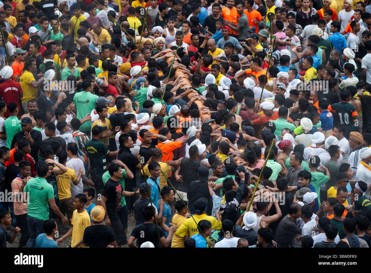 July 14, 2025: JOWAI, INDIA - JULY 14: People from the Pnar community ...