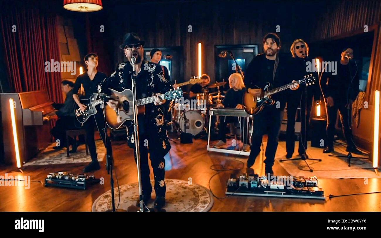 October 23, 2020, US: Screen grabs of Tom Petty's 70th Birthday Bash on ...