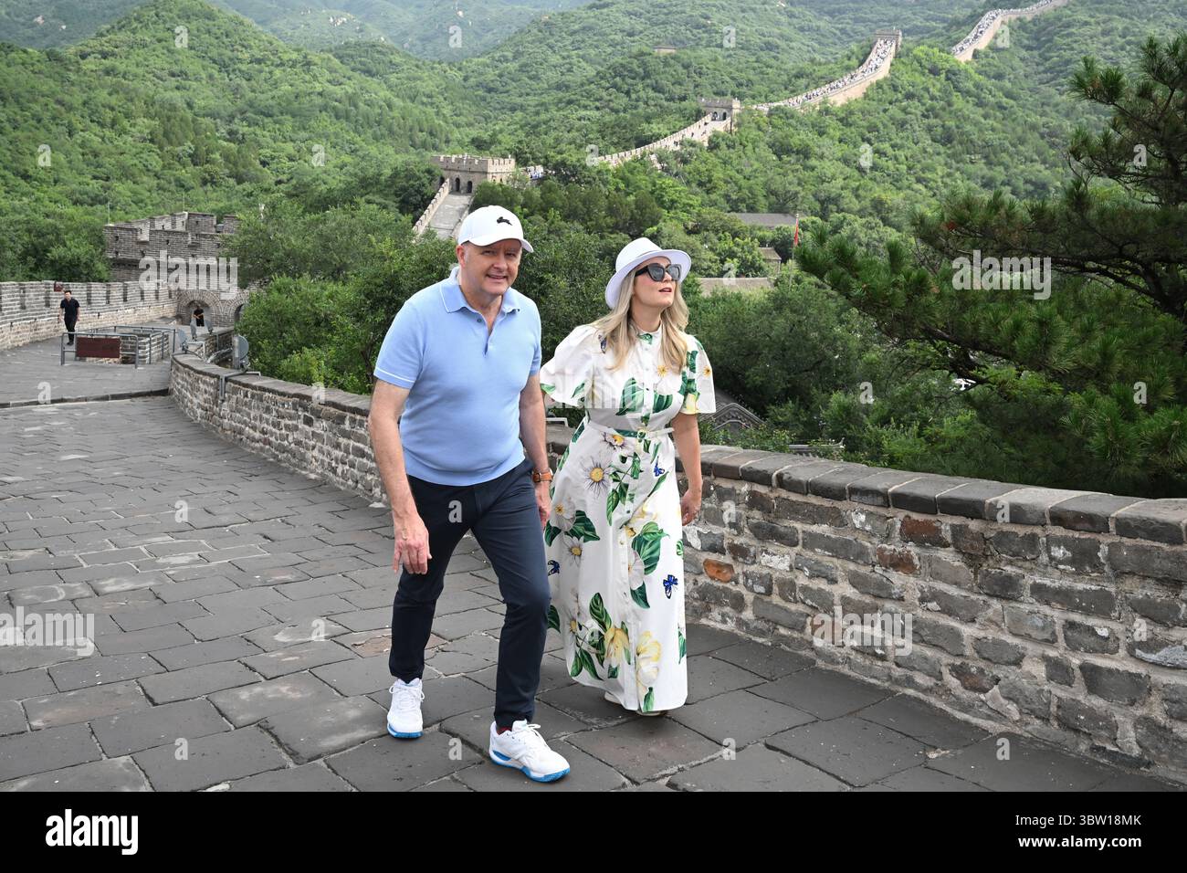 Prime Minister Anthony Albanese and partner Jodie Haydon at the Great ...