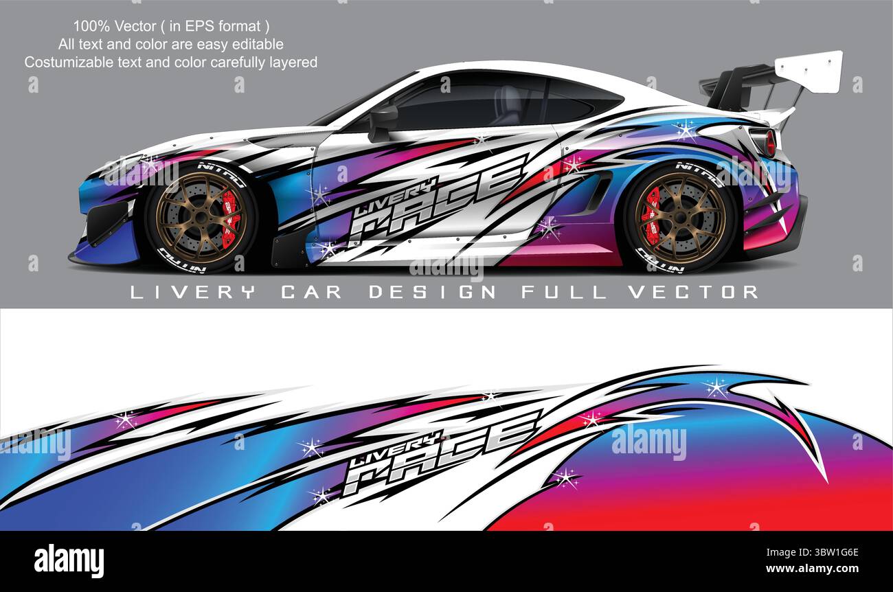 car livery graphic vector. abstract grunge background design for ...