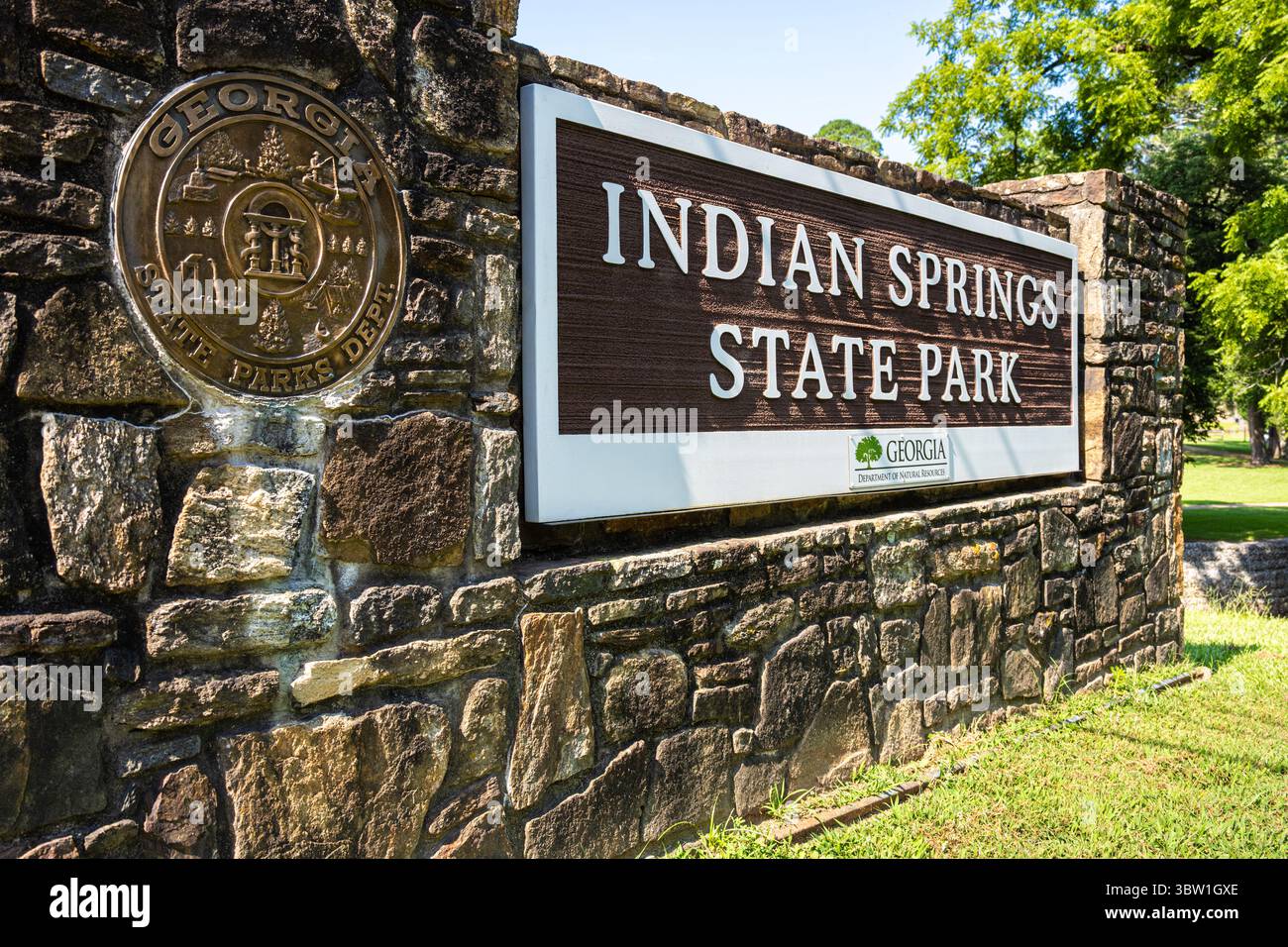 Indian springs state park sign hi-res stock photography and images - Alamy