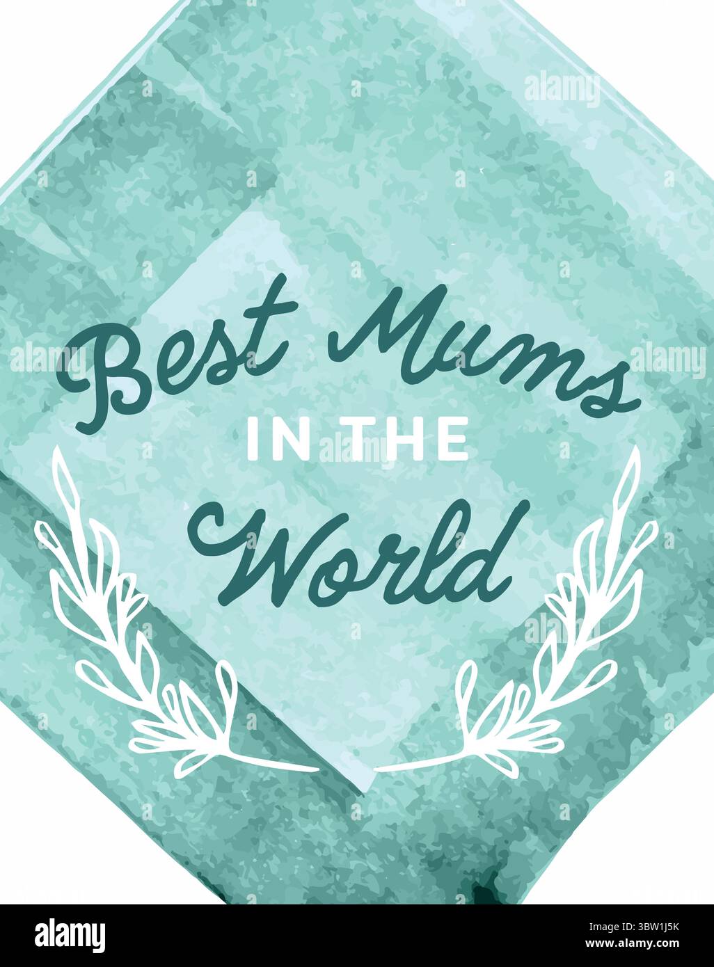 Composition of best mums in the world text on white background Stock ...