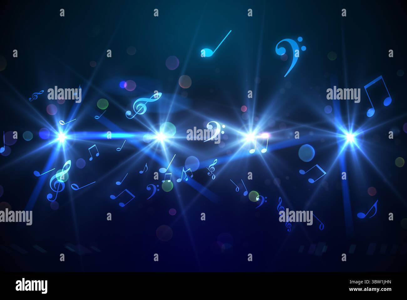 Blue computer music note symbol hi-res stock photography and images - Alamy