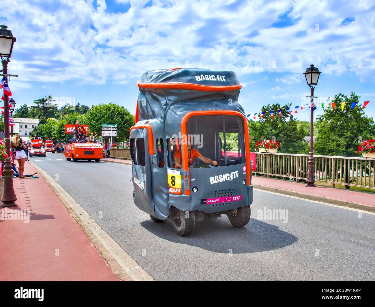 "Basic Fit" advertising publicity vehicle - part of La Caravane of the ...