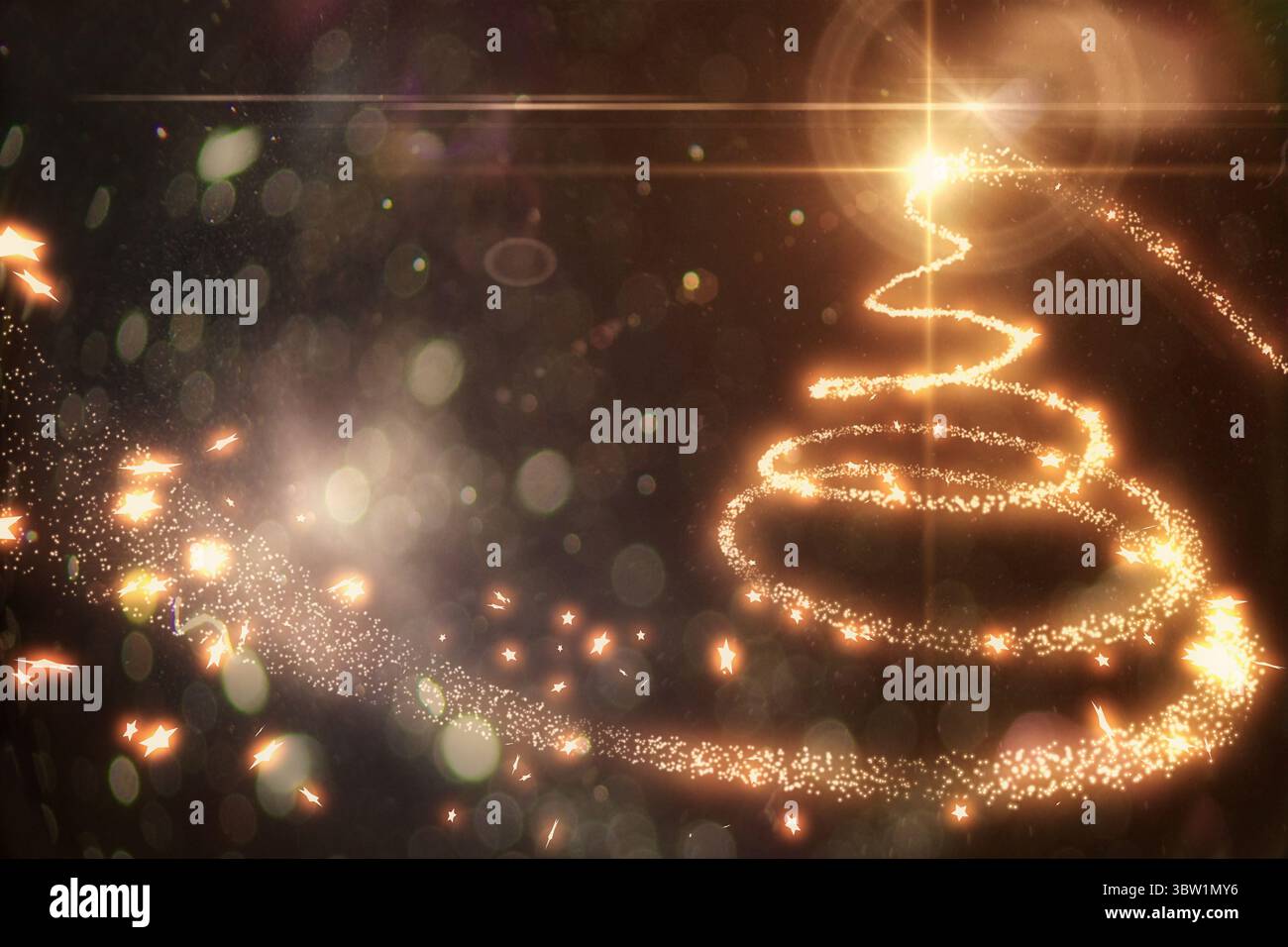 Swirling orbs particles hi-res stock photography and images - Alamy