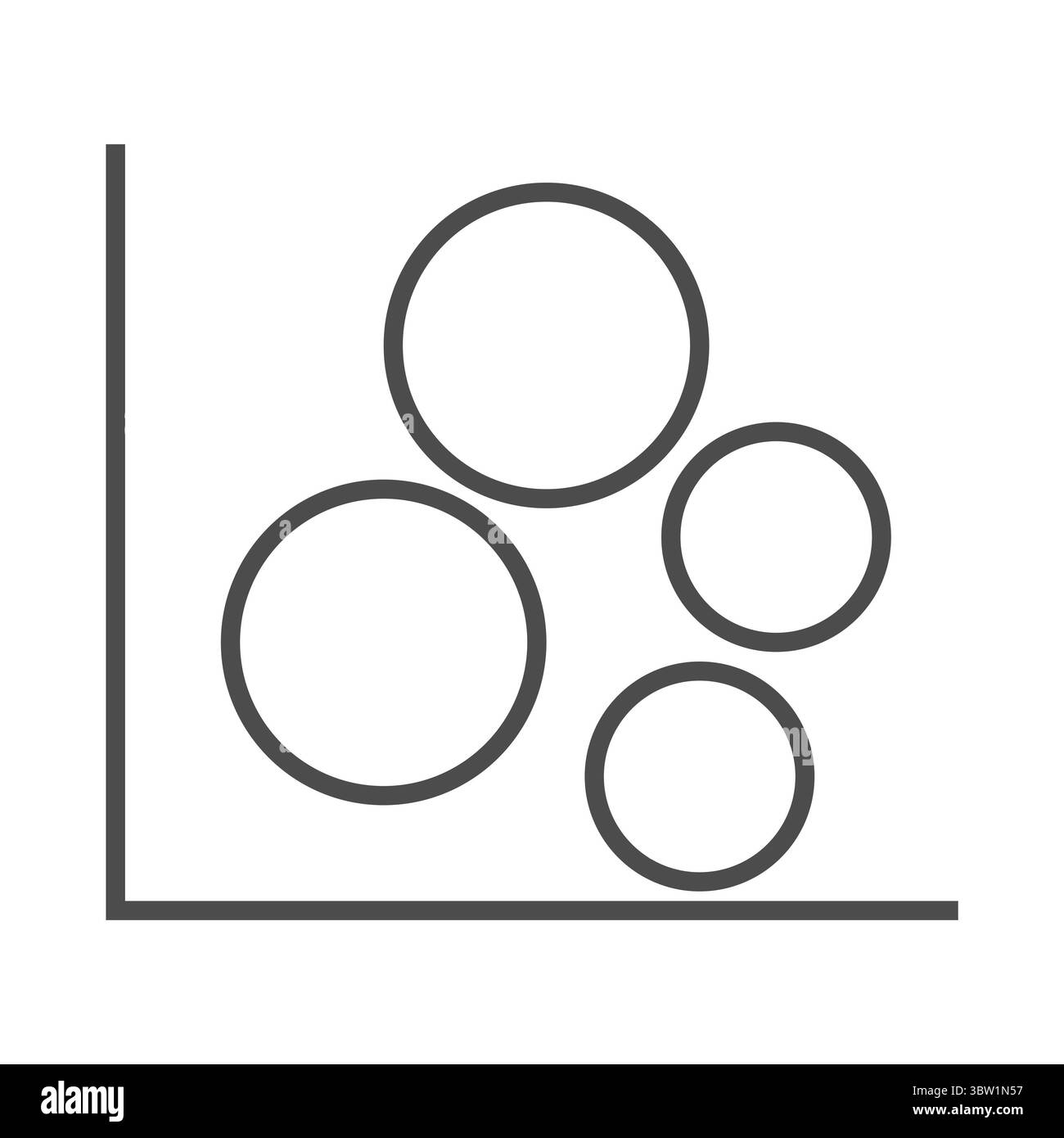 Vector circle diagram graph diagram Cut Out Stock Images & Pictures - Alamy