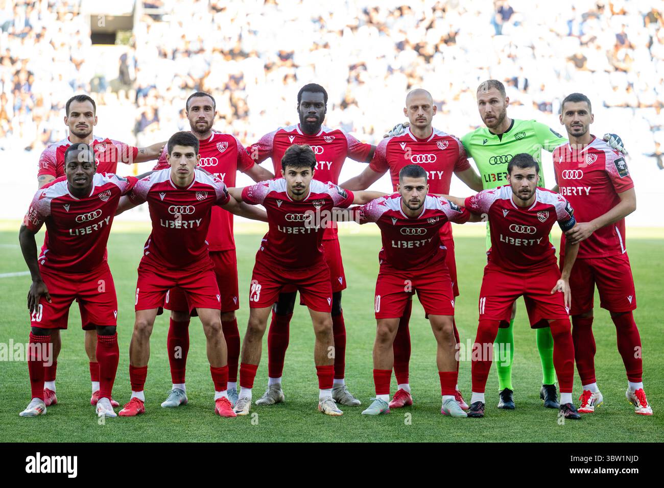 Malmo, Sweden. 15th, July 2025. The starting-11 of FC Iberia 1999 for ...