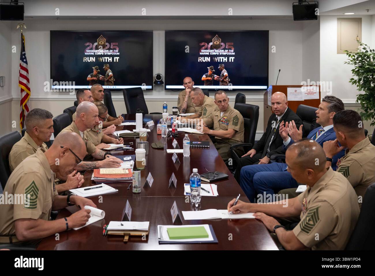 Secretary of Defense Pete Hegseth provides remarks at the Sergeant ...