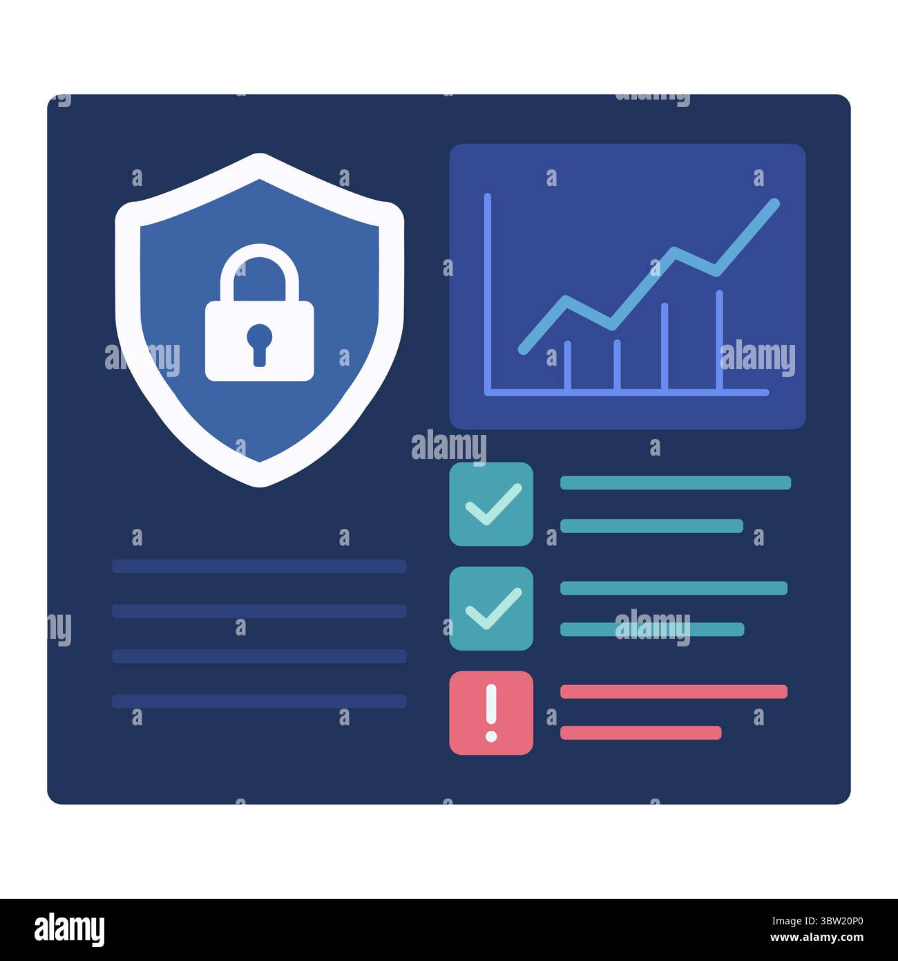 Data analytics dashboard in Stock Vector Images - Alamy