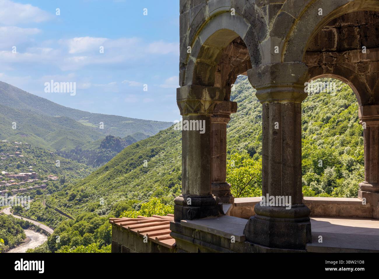 The 12th-century Kobayr Monastery complex, with its blend of Armenian ...