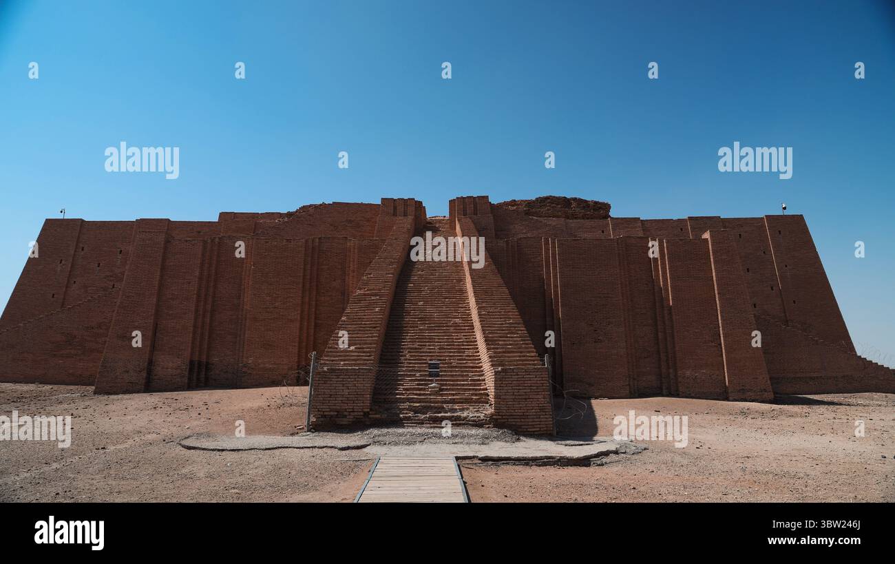 The ziggurat of Ur stands majestically in Iraq, showcasing ancient ...