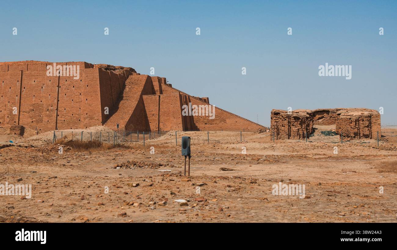 The Ziggurat of Ur in Iraq’s arid landscape showcases ancient ...