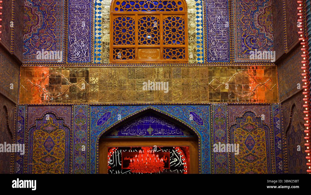 Intricate patterns and vibrant colors adorn the walls of a historic ...