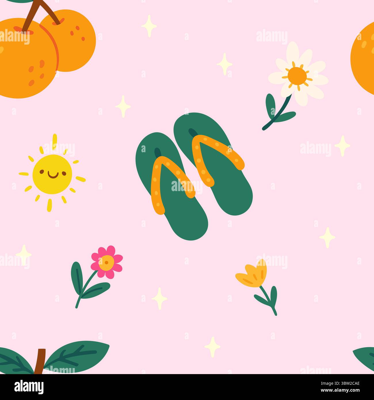 Hand drawn summer theme Stock Vector Images - Alamy