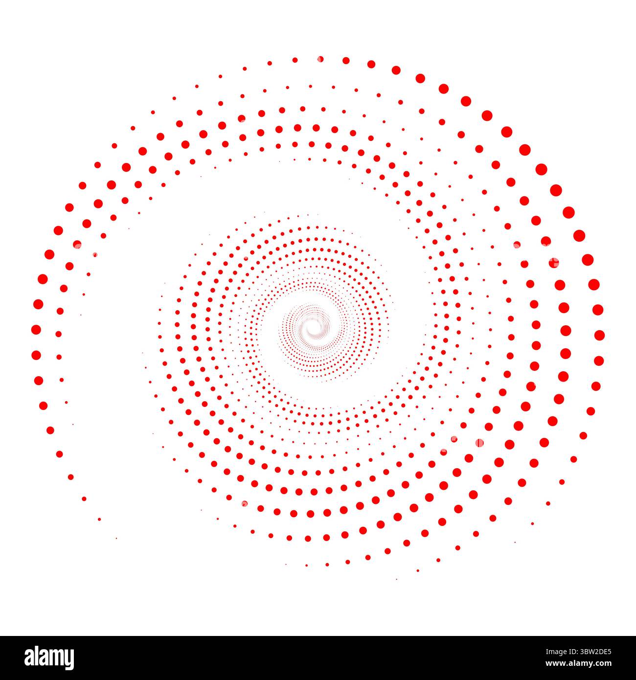 Modern geometric art. Vortex dotted shape. Trendy design element for ...