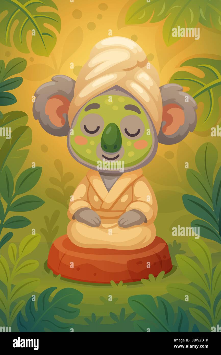 Girl on spa Stock Vector Images - Alamy