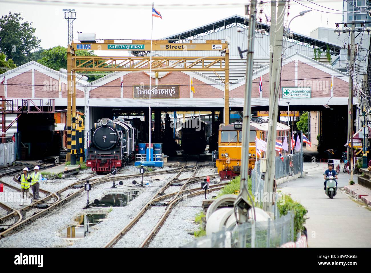 Bangkok, Thailand, July 3, 2025: Thonburi Locomotive Depot at Bangkok ...