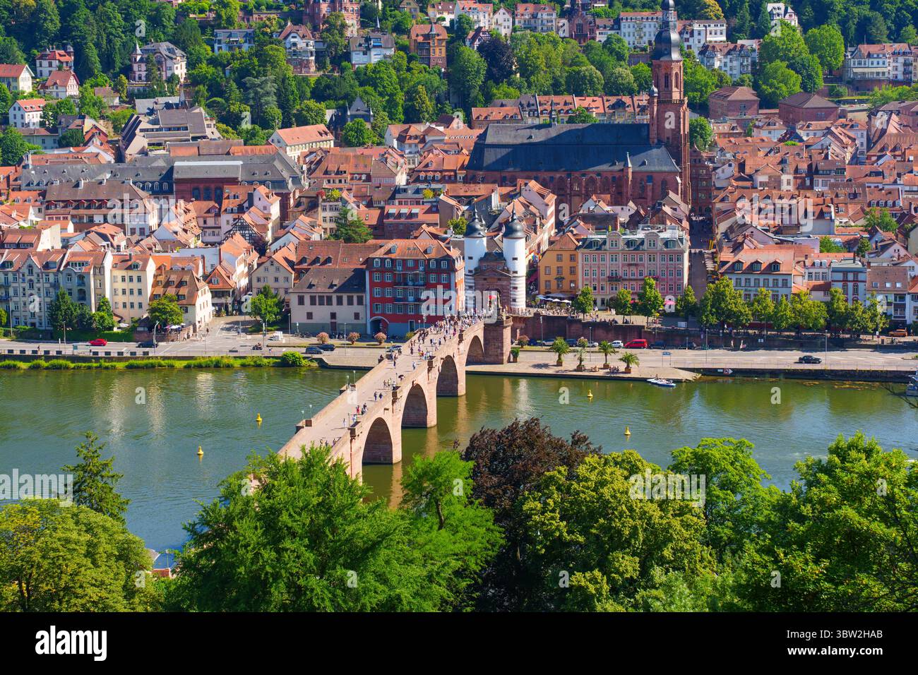 Heidelberg, Germany - June 21, 2025: Aerial view of Heidelberg ...