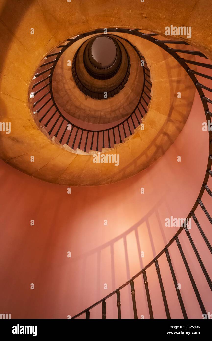 England, Somerset, Bath, Beckford's Tower and Museum, Interior Spiral ...
