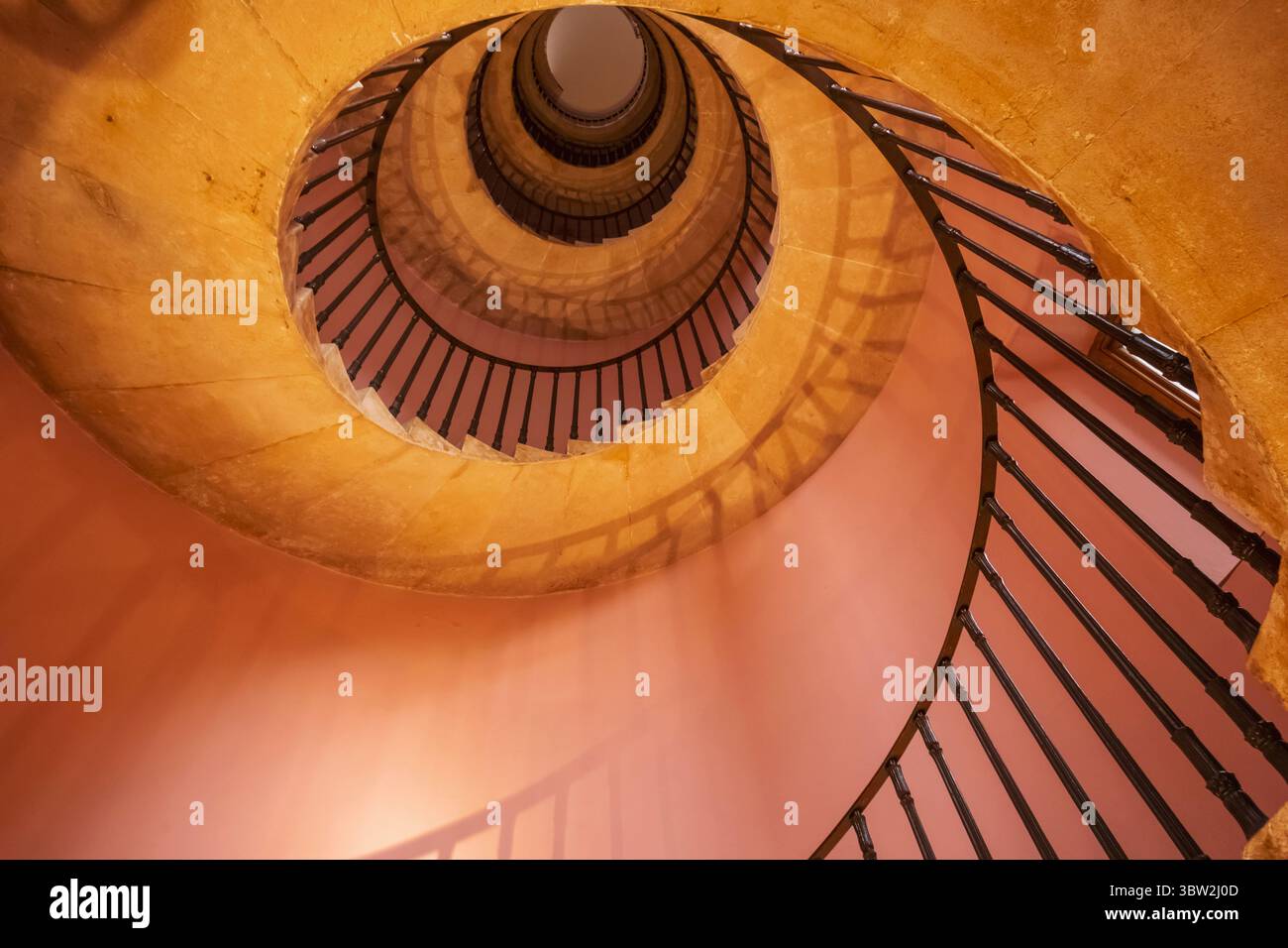 England, Somerset, Bath, Beckford's Tower and Museum, Interior Spiral ...