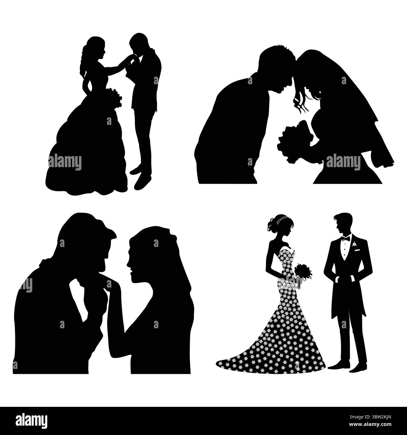 Bride walking aisle Stock Vector Images - Alamy