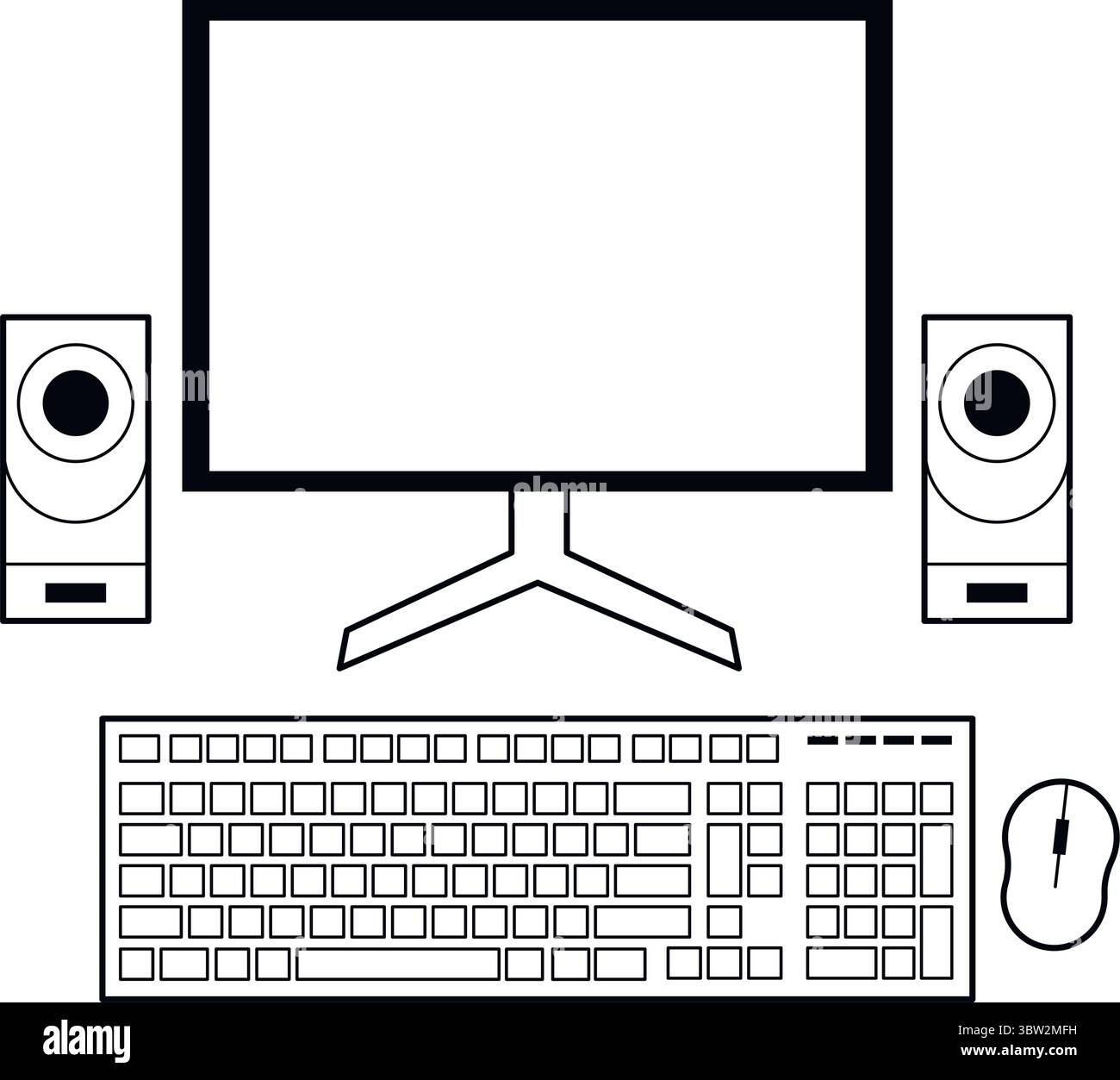 Laptop computer speakers multimedia Black and White Stock Photos ...