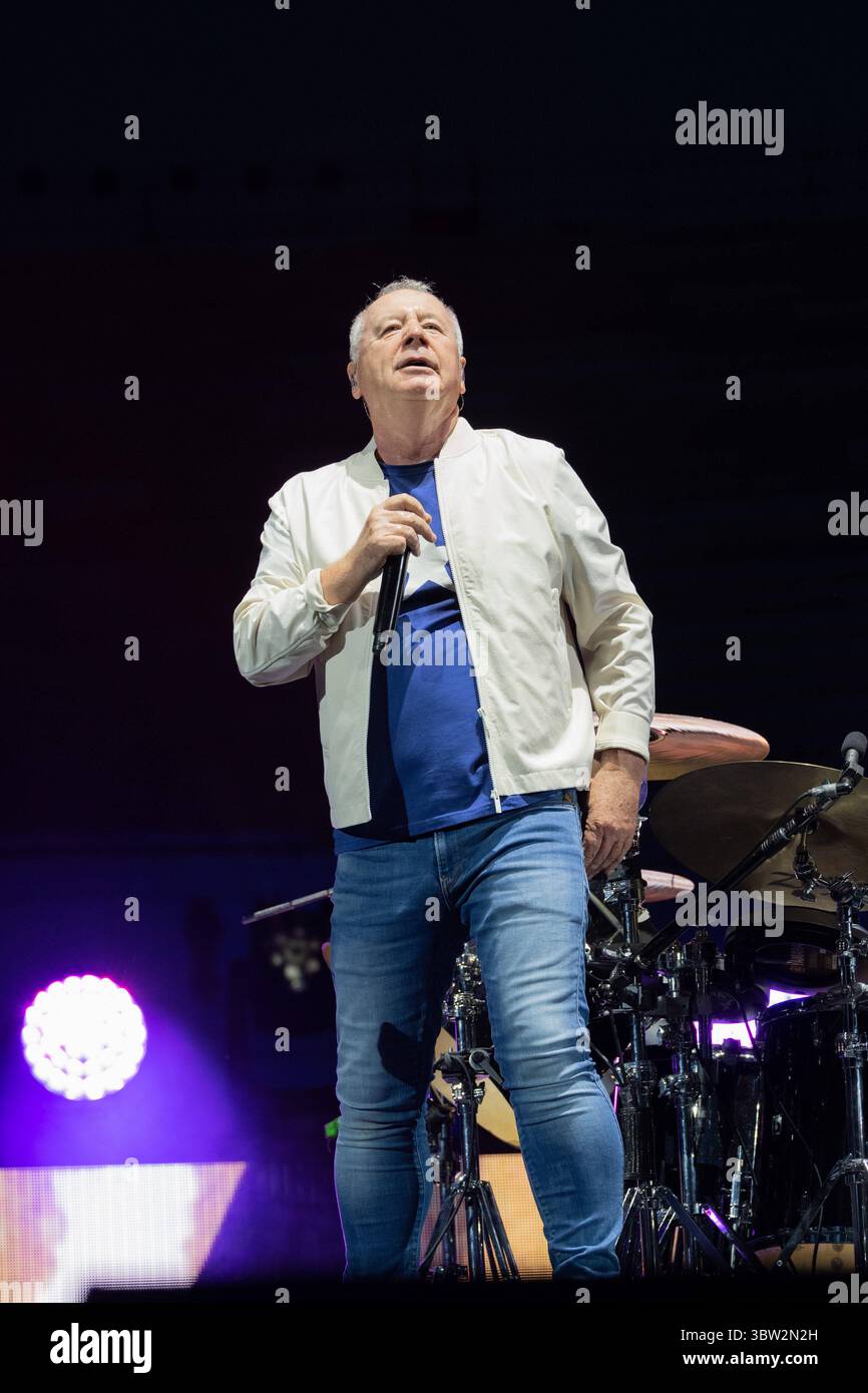 Music Concert - Simple Minds Jim Kerr Simple Minds during Simple Minds, Music Concert in Verona ...