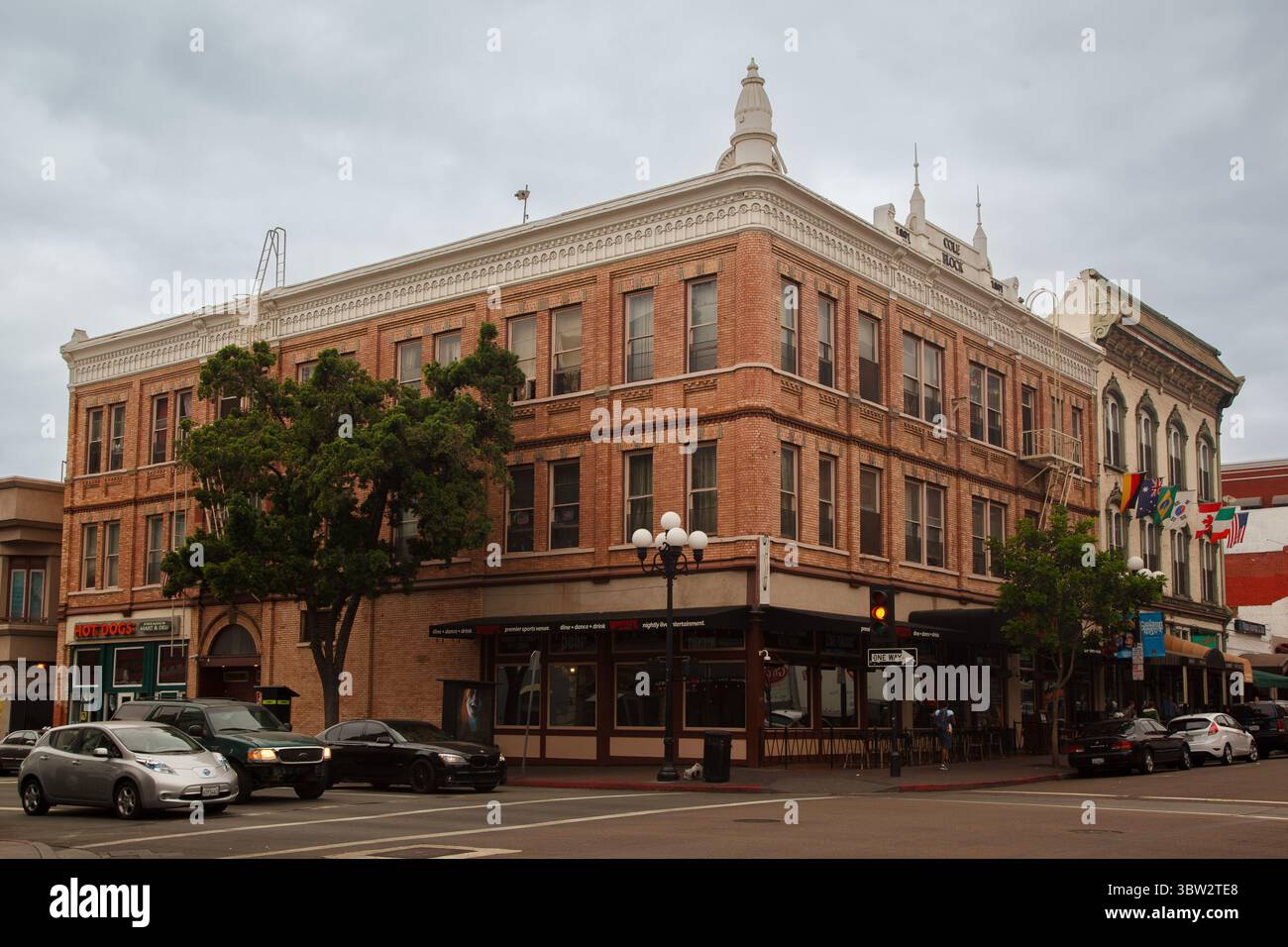 A Beautiful facade of a typical Historical building on a corner of ...