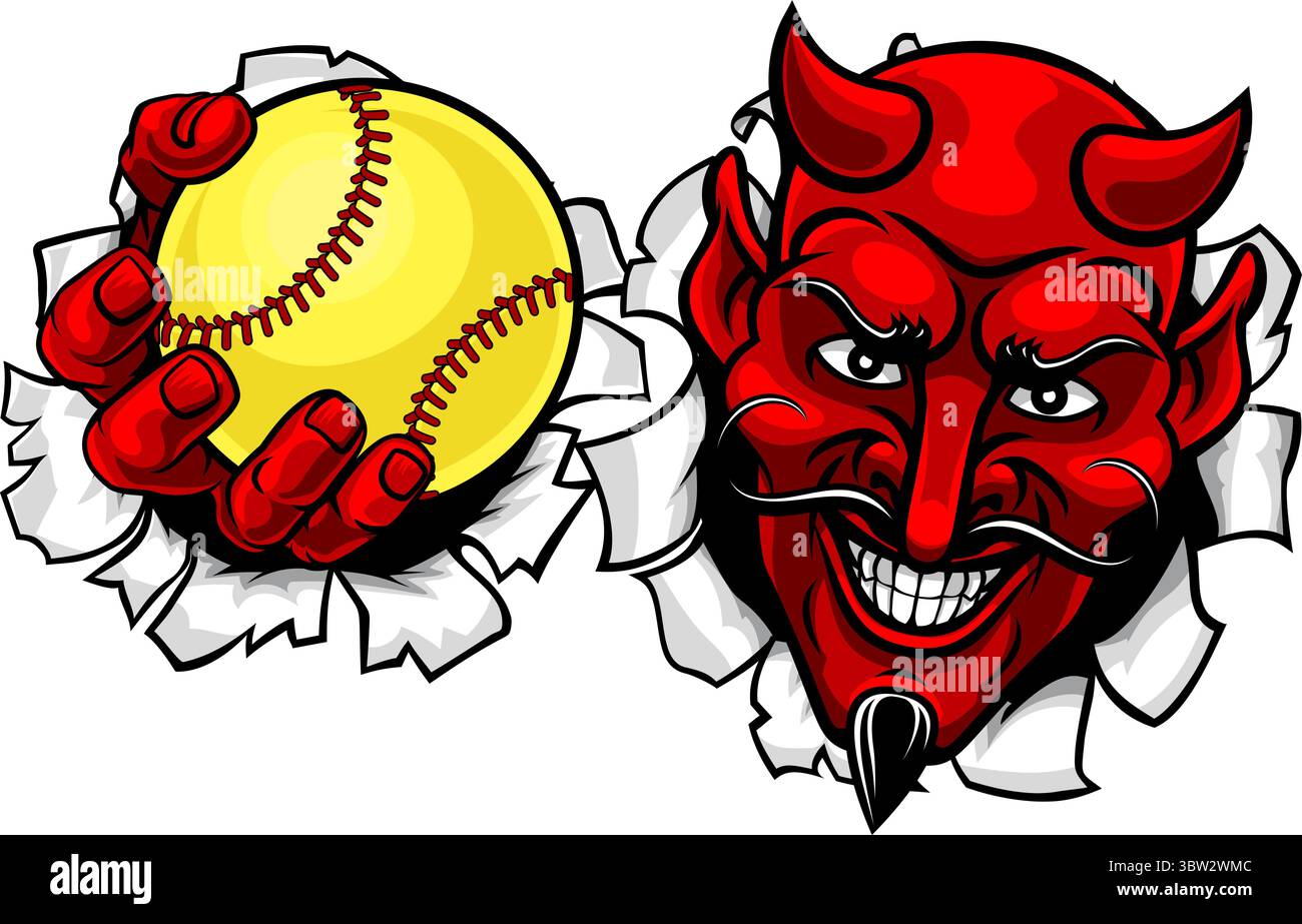 Softball stitching Stock Vector Images - Alamy