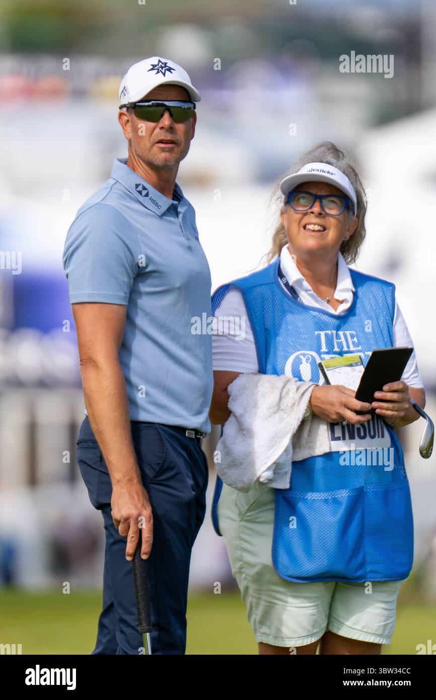 Portrush, Ireland. 16th July 2025. during his press conference ahead of ...
