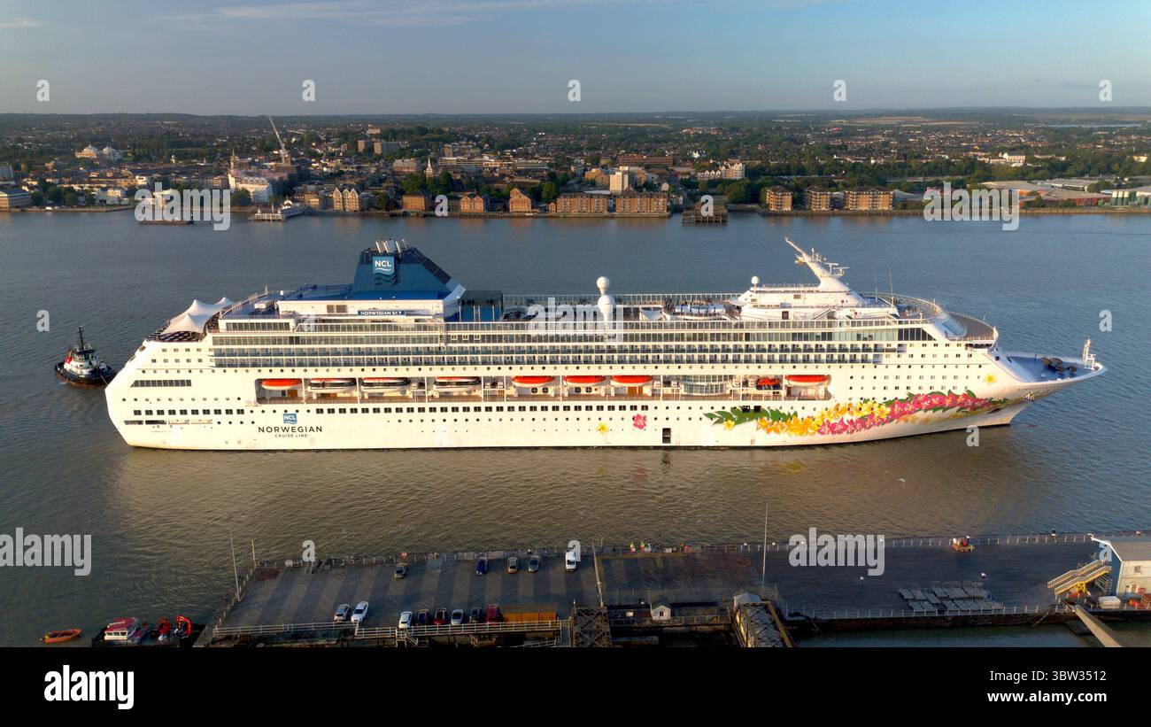The Norwegian Sky, a Sun-class cruise ship built in 1999, is operated ...
