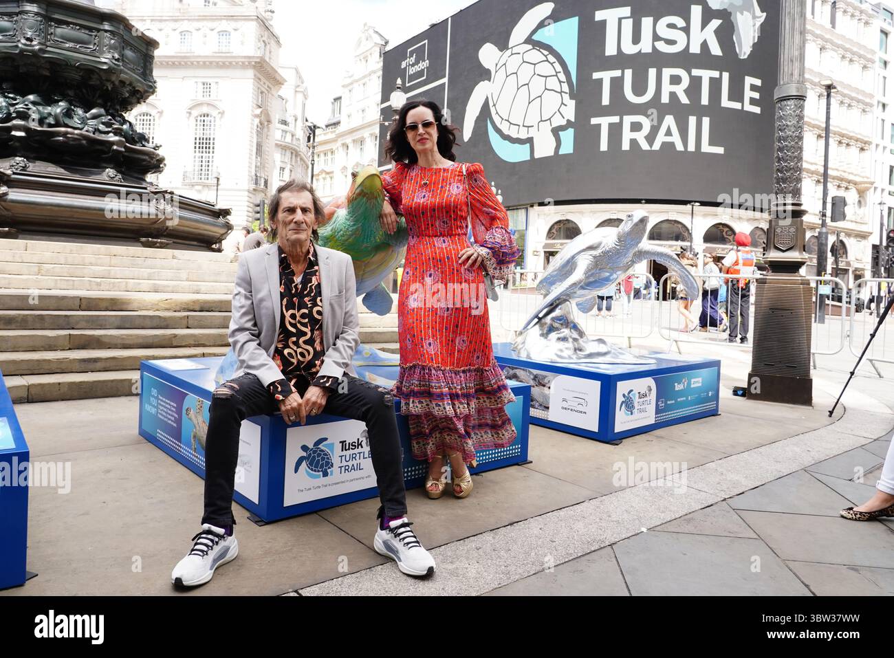 Ronnie and Sally Wood, during a photocall for the launch of Tusk Turtle ...