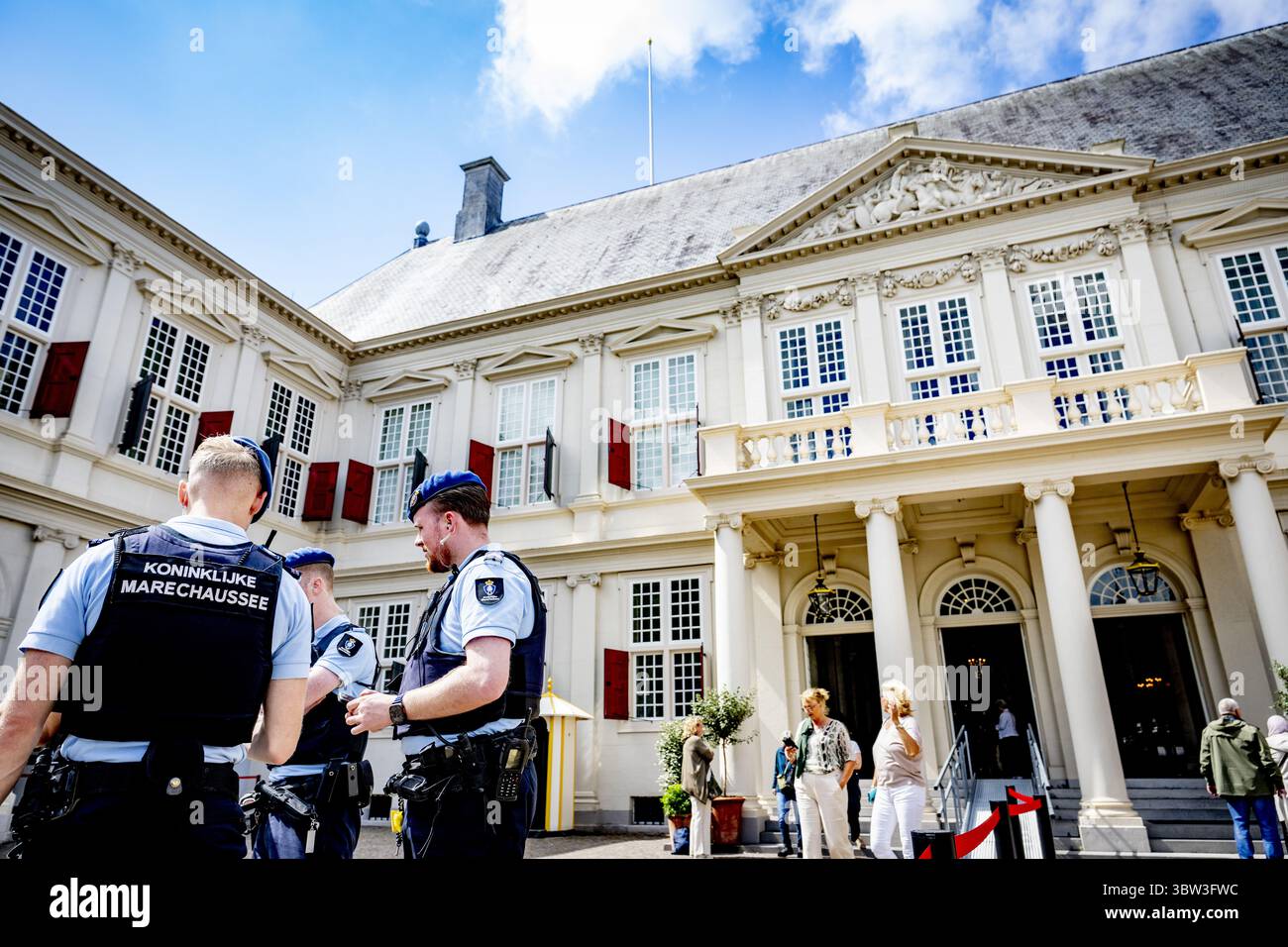 THE HAGUE - Royal Military Police guard and secure palace noordeinde ...