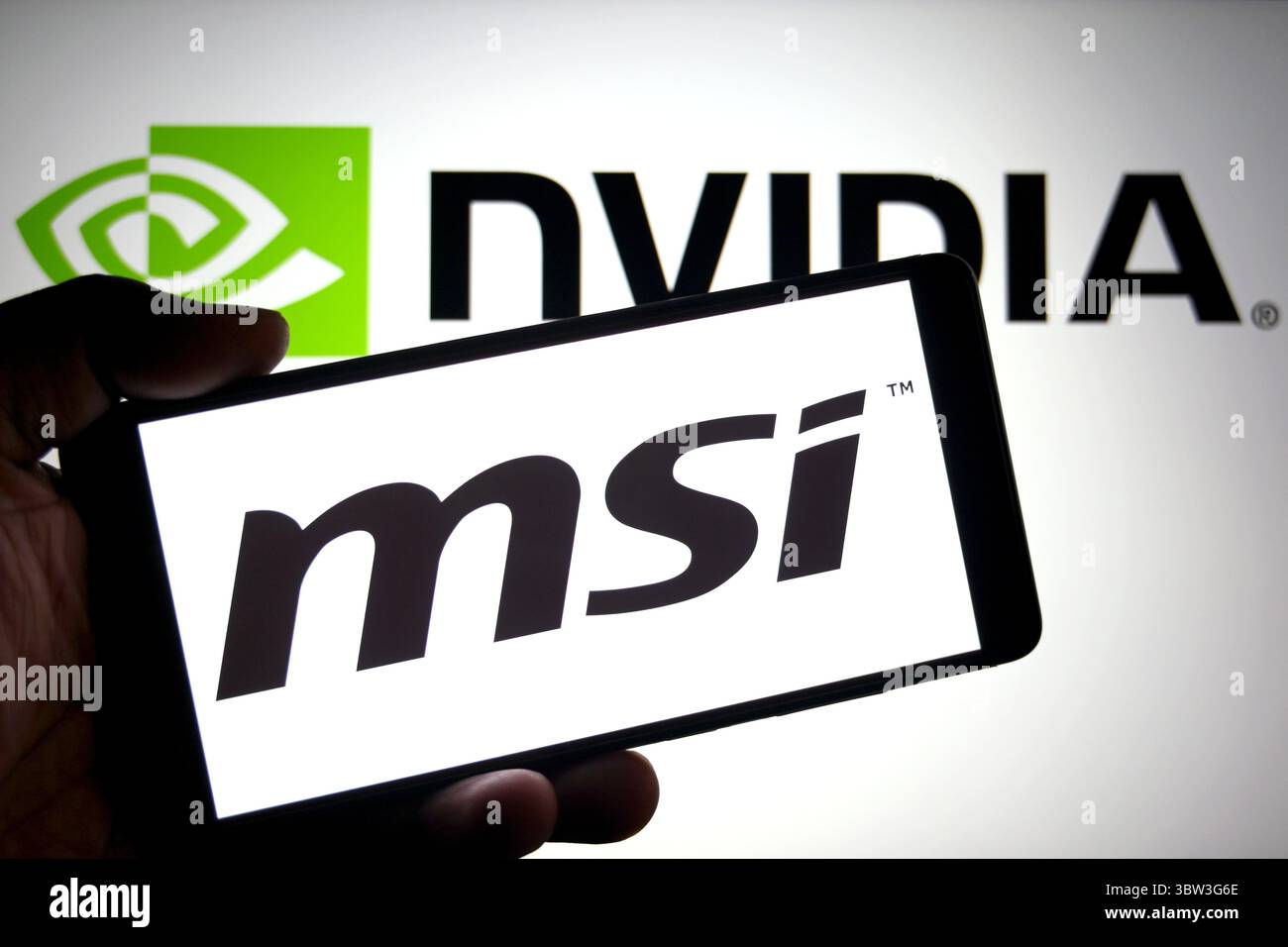 In this photo illustration, the MSi logo is seen displayed on a ...