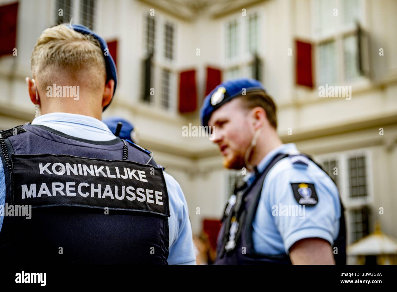 THE HAGUE - Royal Military Police guard and secure palace noordeinde ...