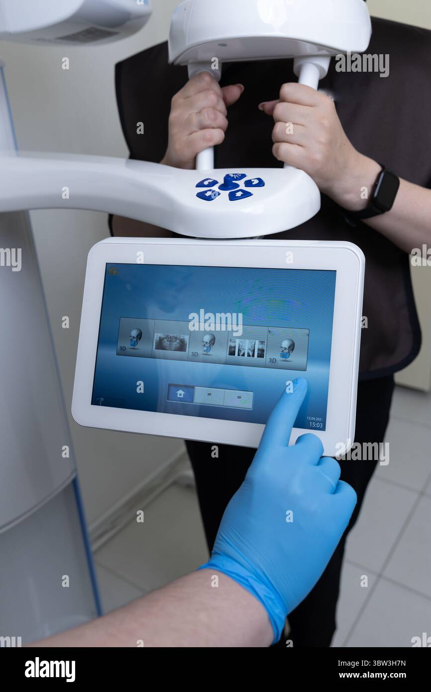 Advanced Dental Imaging Technology in Action: A Patient Undergoing 3D ...