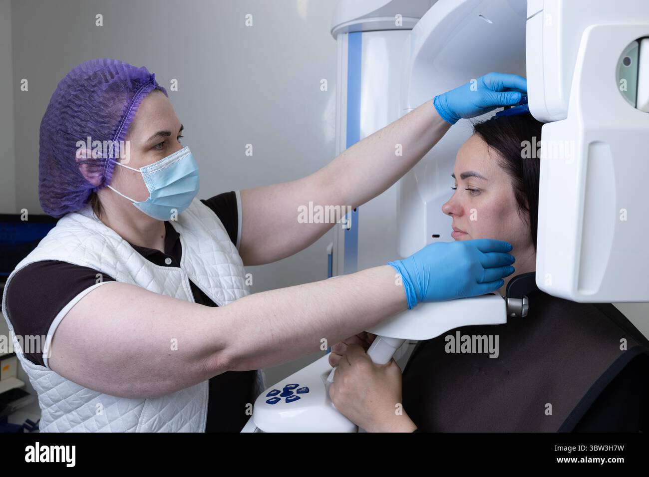 Medical Imaging Procedure: A Patient Undergoing Diagnostic Imaging with ...