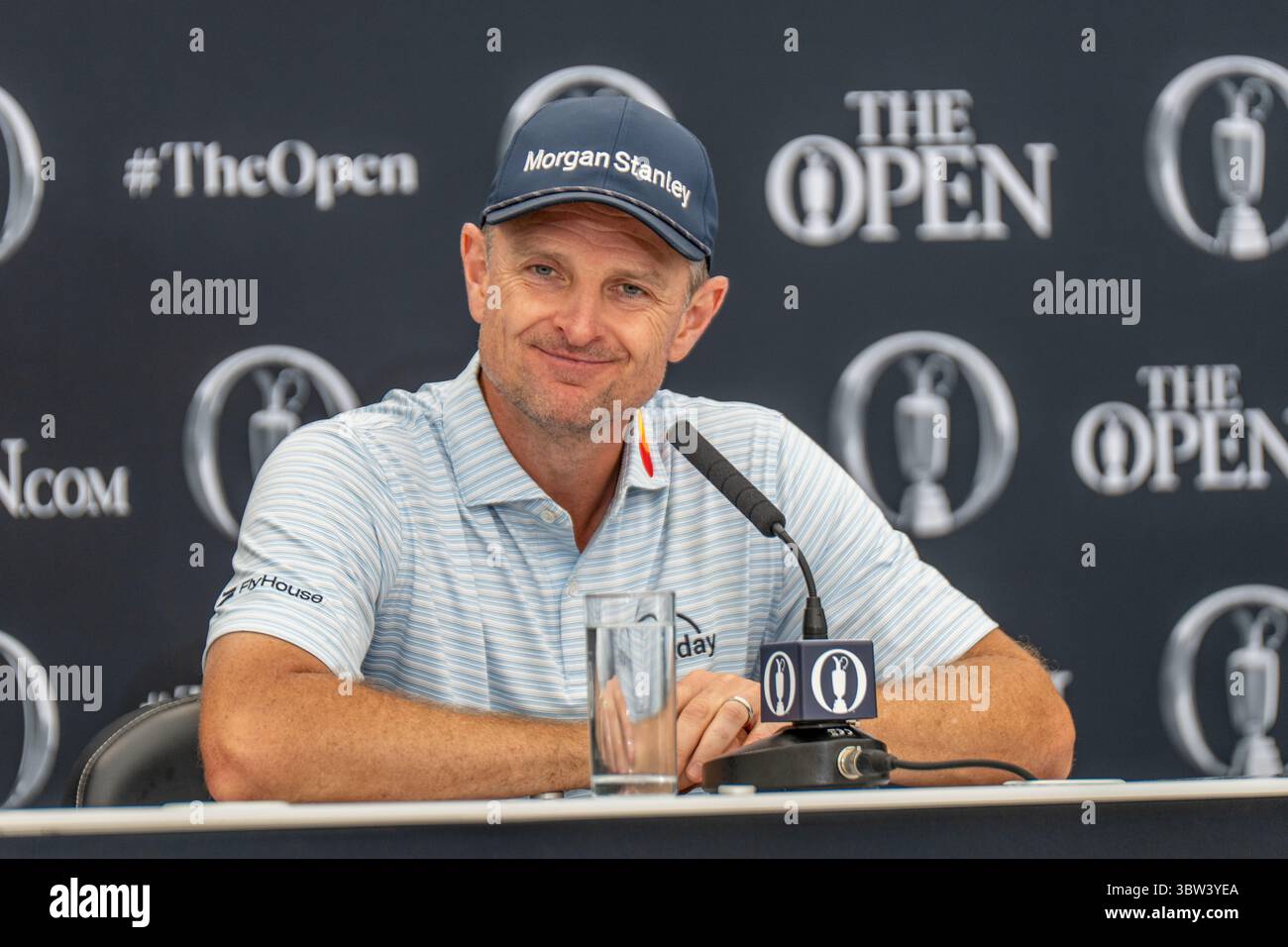 Portrush, Ireland. 16th July 2025. Justin Rose during his press ...