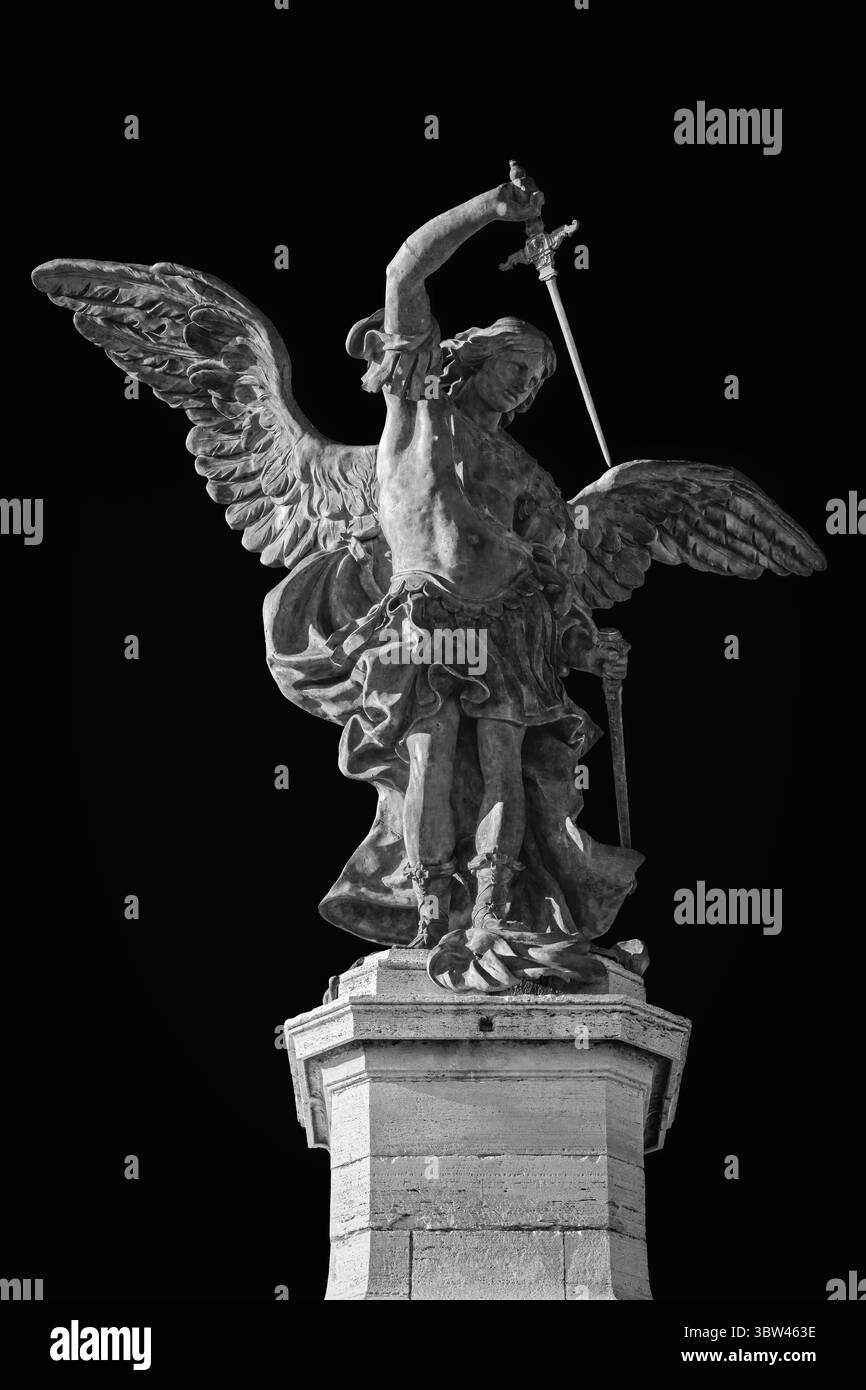 Statue of Michael the Archangel (1753, by Peter Anton von Verschaffelt ...